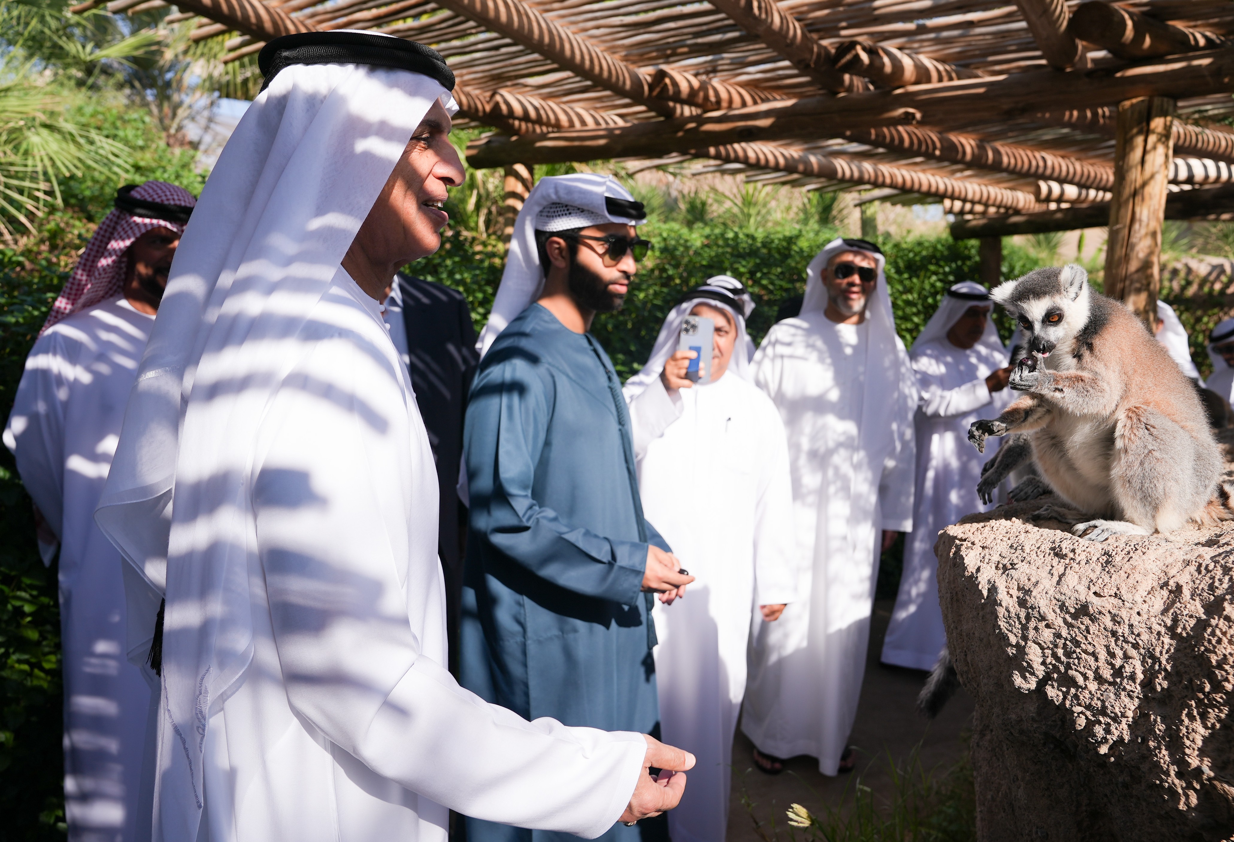 RAK Ruler visits Sharjah Safari, Buhais Geological Park