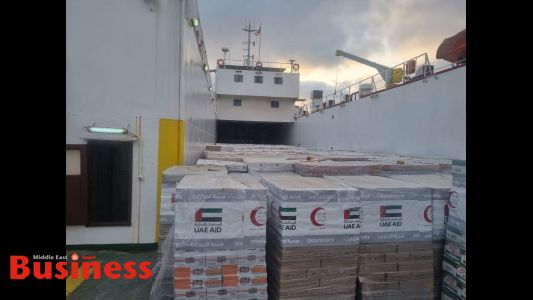 New UAE relief ship arrives with 2,100 tonnes of aid for Gaza