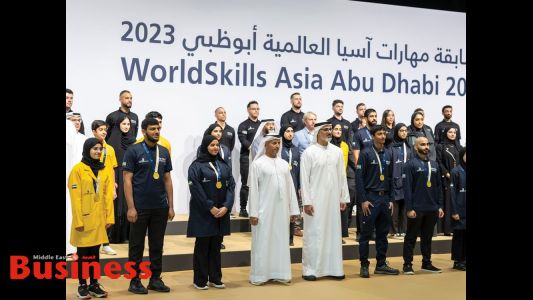 Khaled Bin Mohamed Bin Zayed Receives Emiratesskills Team