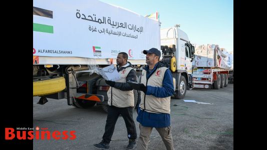 Operation Chivalrous Knight 3: 1,442 tonnes of UAE aid reach Gaza.